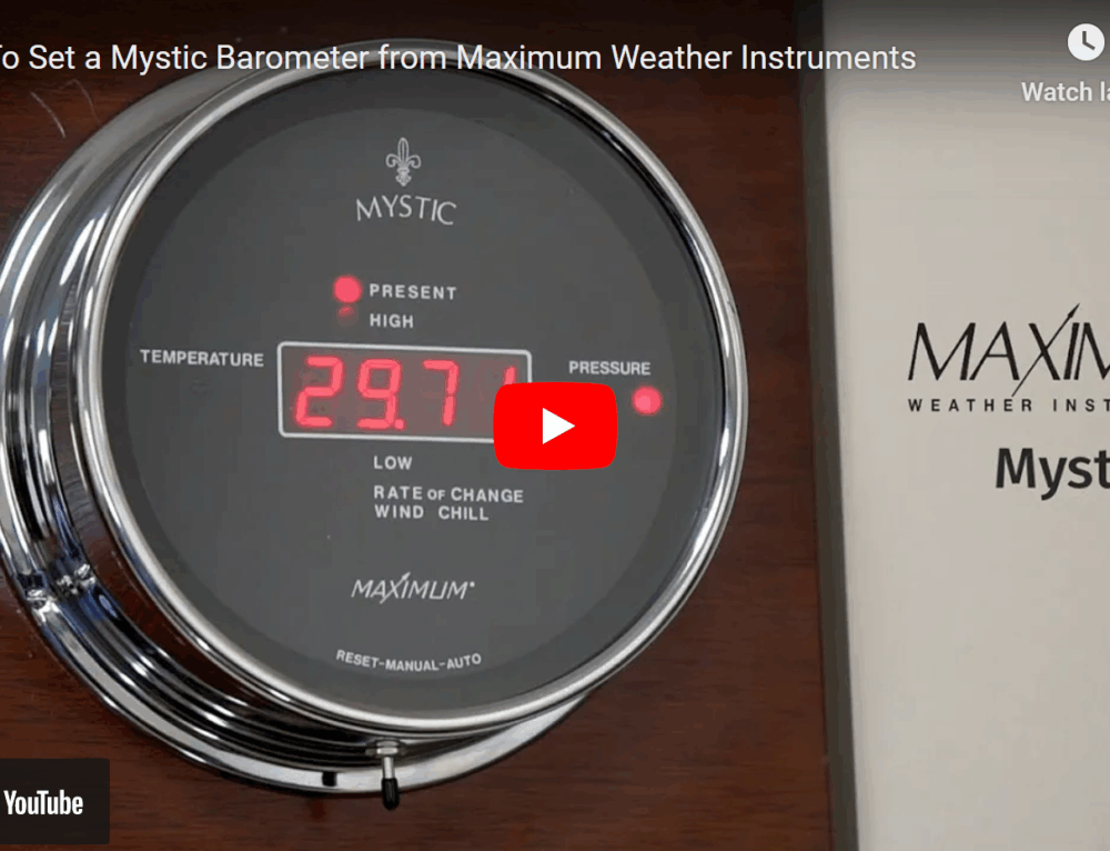 How Does an Aneroid Barometer Work? | Maximum Weather Instruments